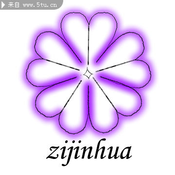 紫金花 葫芦勾略图-原创鼠绘/手绘作品-百图汇设计素材